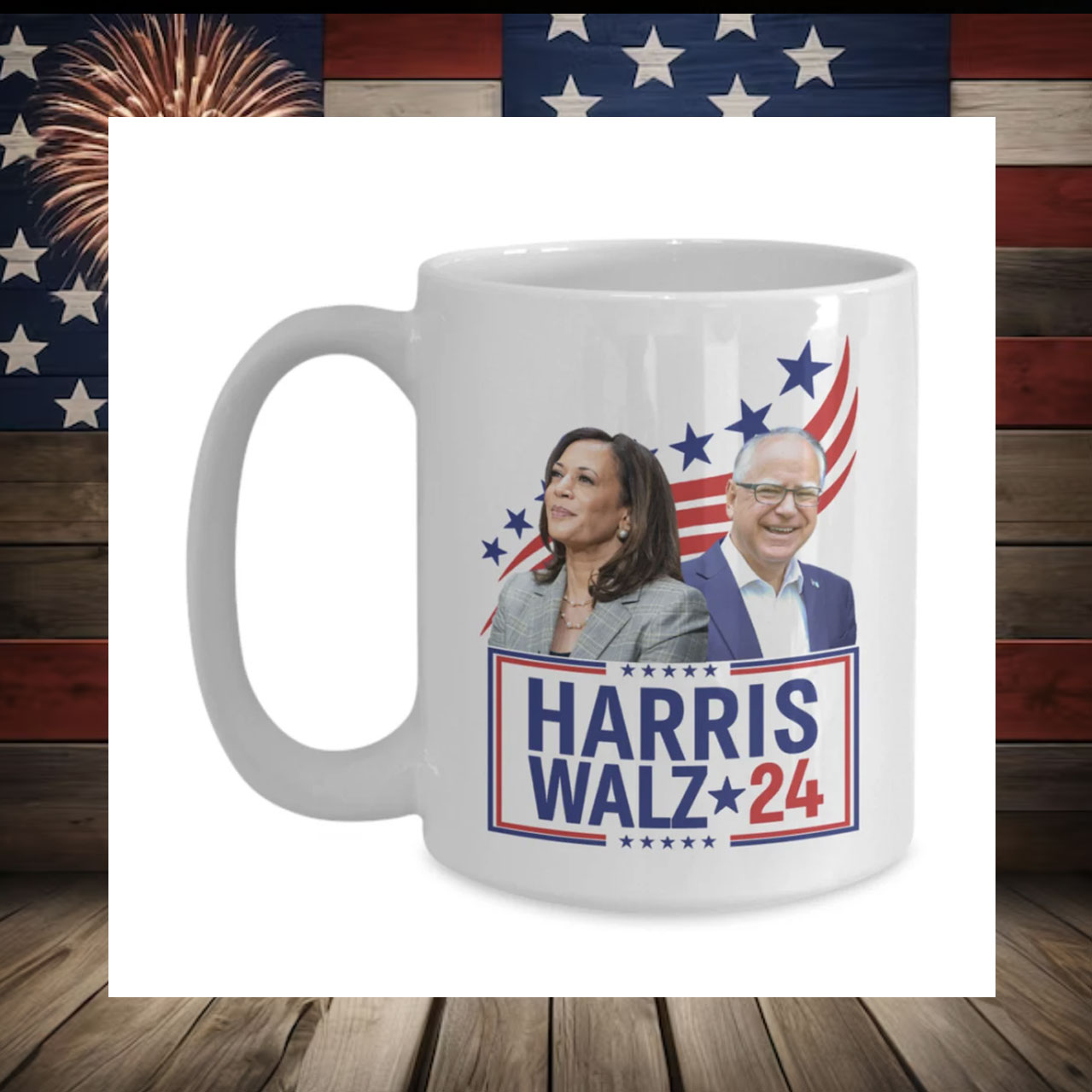 Harris Walz 2024 Political Coffee Mug - Kamala Harris and Tim Walz ...